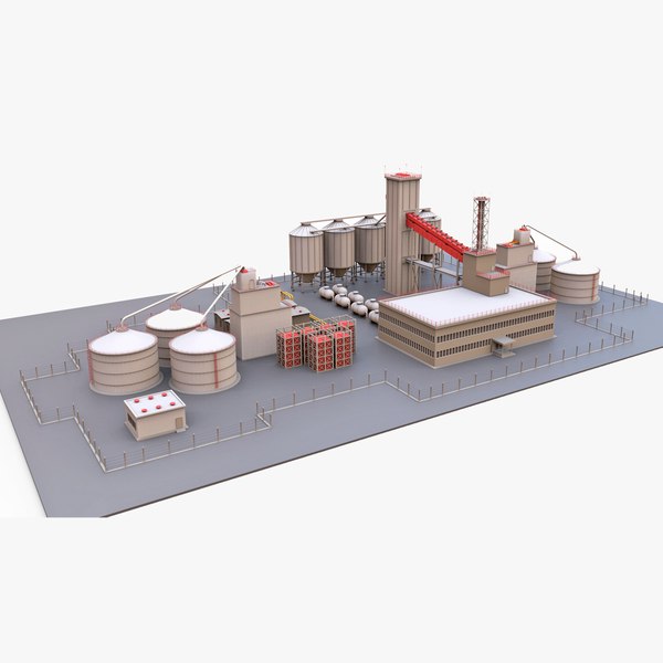 modelo 3d Planta industrial - TurboSquid 1490125