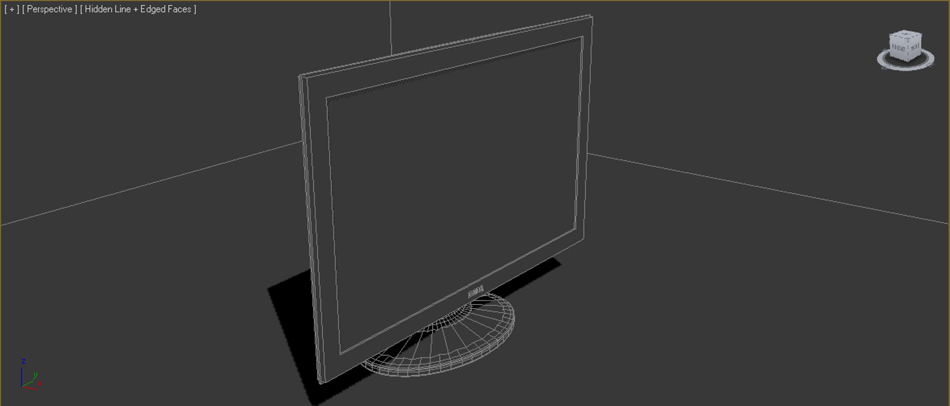 benq computer screen desktop 3d model