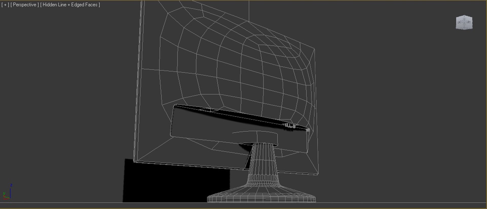 benq computer screen desktop 3d model