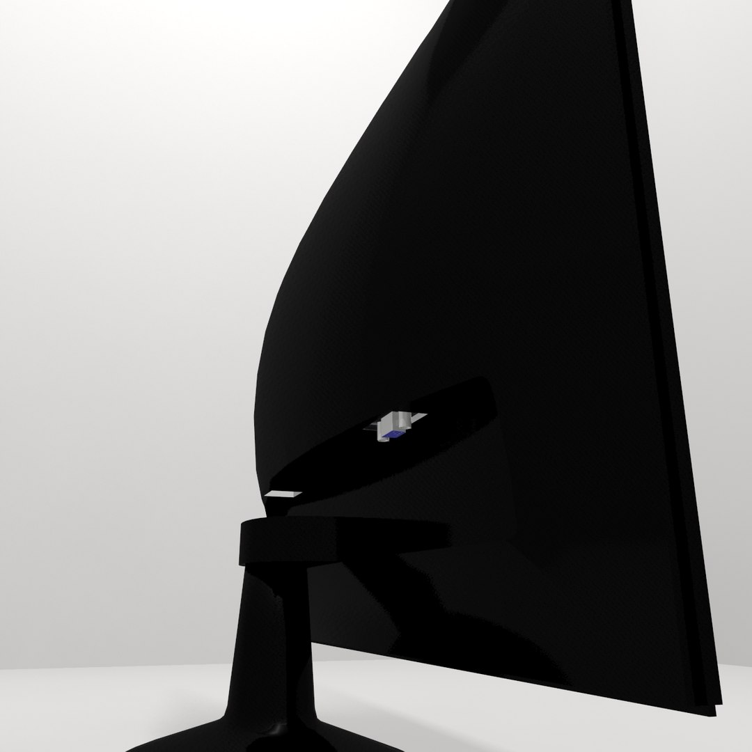 benq computer screen desktop 3d model