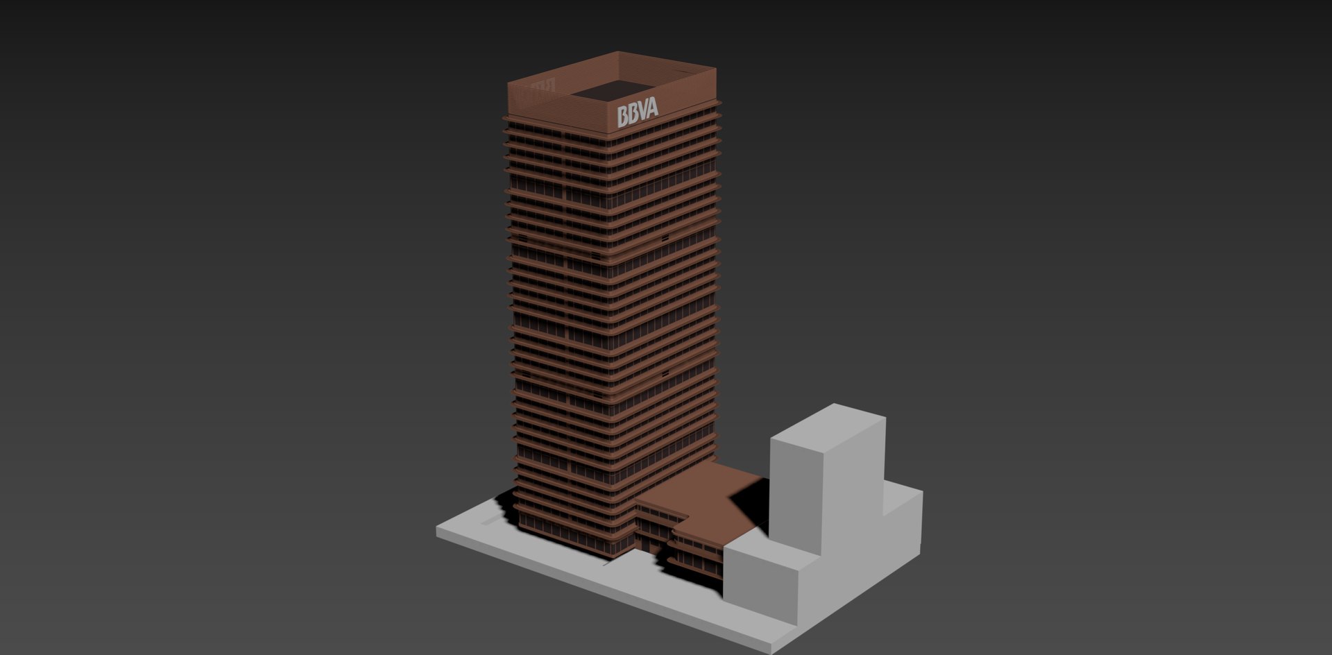 3D Model Edificio Torre BBVA Castellana 81 Madrid - TurboSquid 2346782