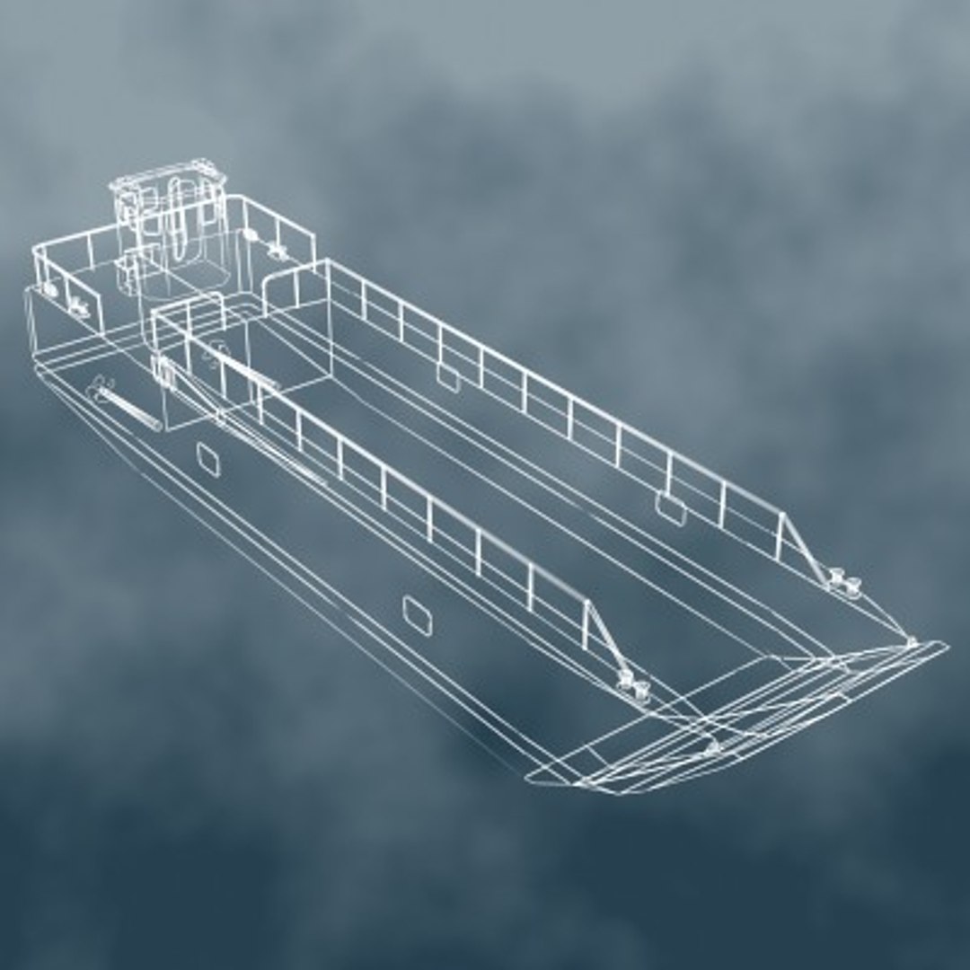 Lcm Landing Craft Mechanized 3d 3ds