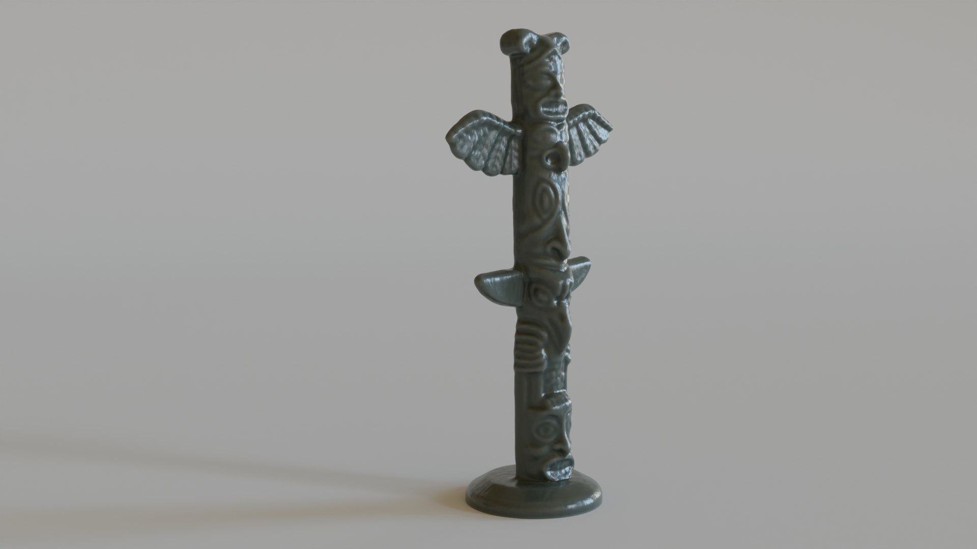 3D Plastic Toy Native American Totem Pole 02 - TurboSquid 2057316