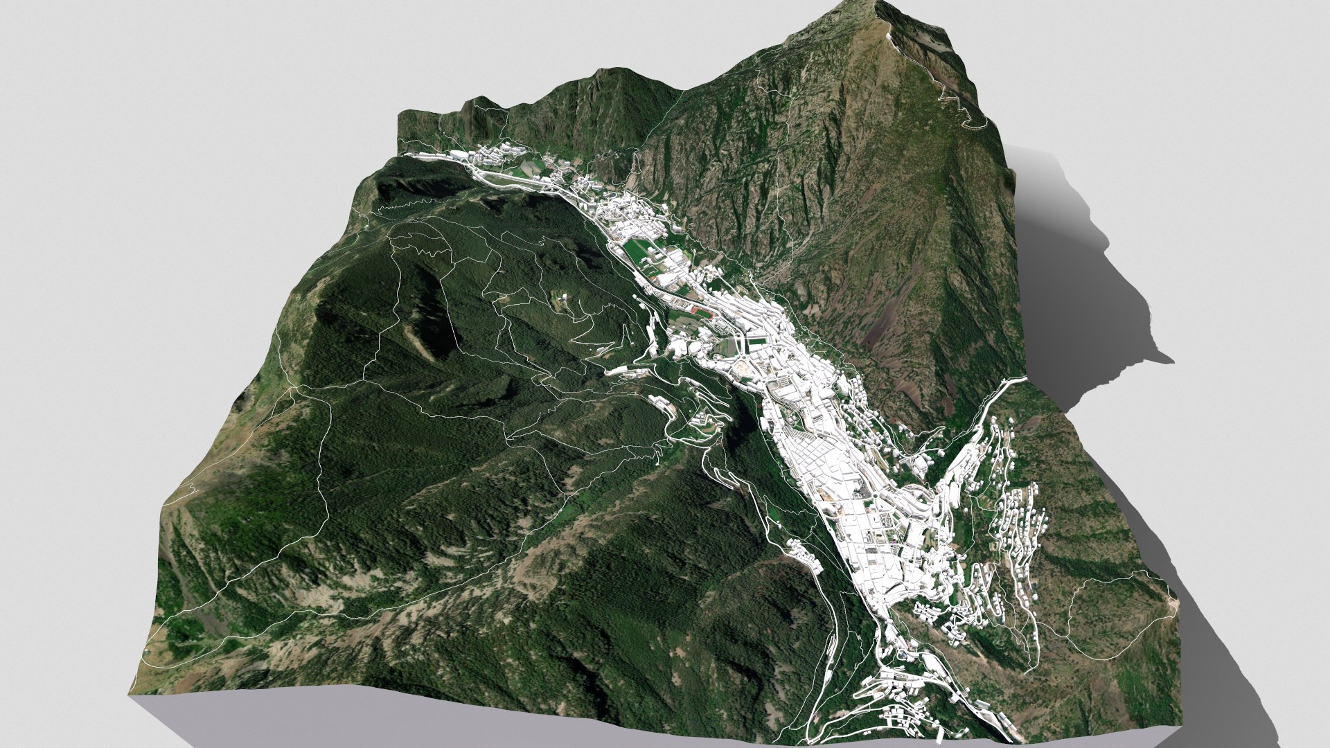 Cityscape Andorra La Vella In Andorra 3D Model - TurboSquid 2176155
