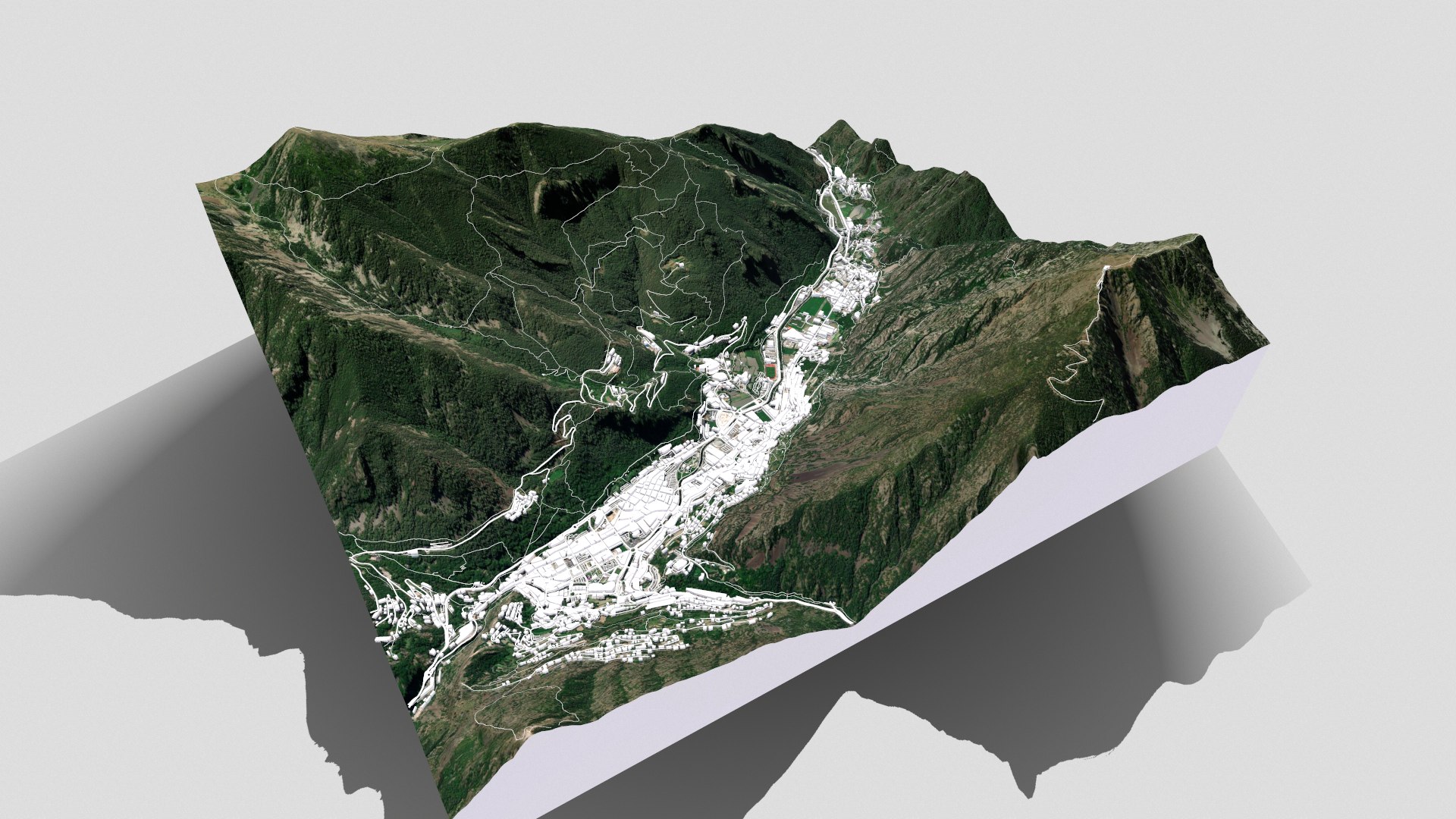 Cityscape Andorra La Vella In Andorra 3D Model - TurboSquid 2176155
