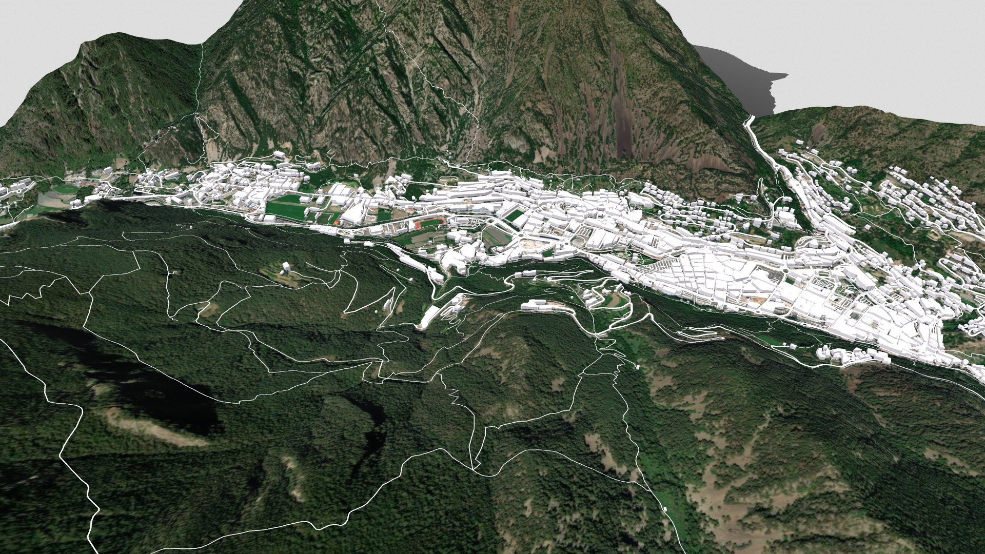 Cityscape Andorra La Vella In Andorra 3D Model - TurboSquid 2176155