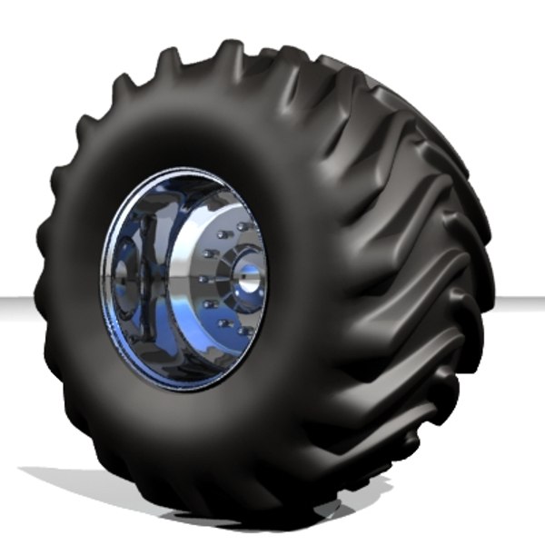 3d monster truck wheel tire