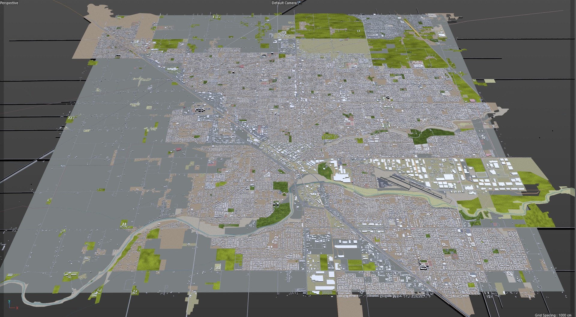 3D Aurora Modesto California USA - TurboSquid 1719284