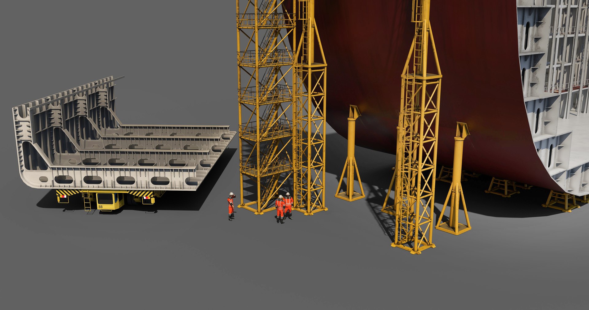 Container Ship Section 3D Model - TurboSquid 2279114