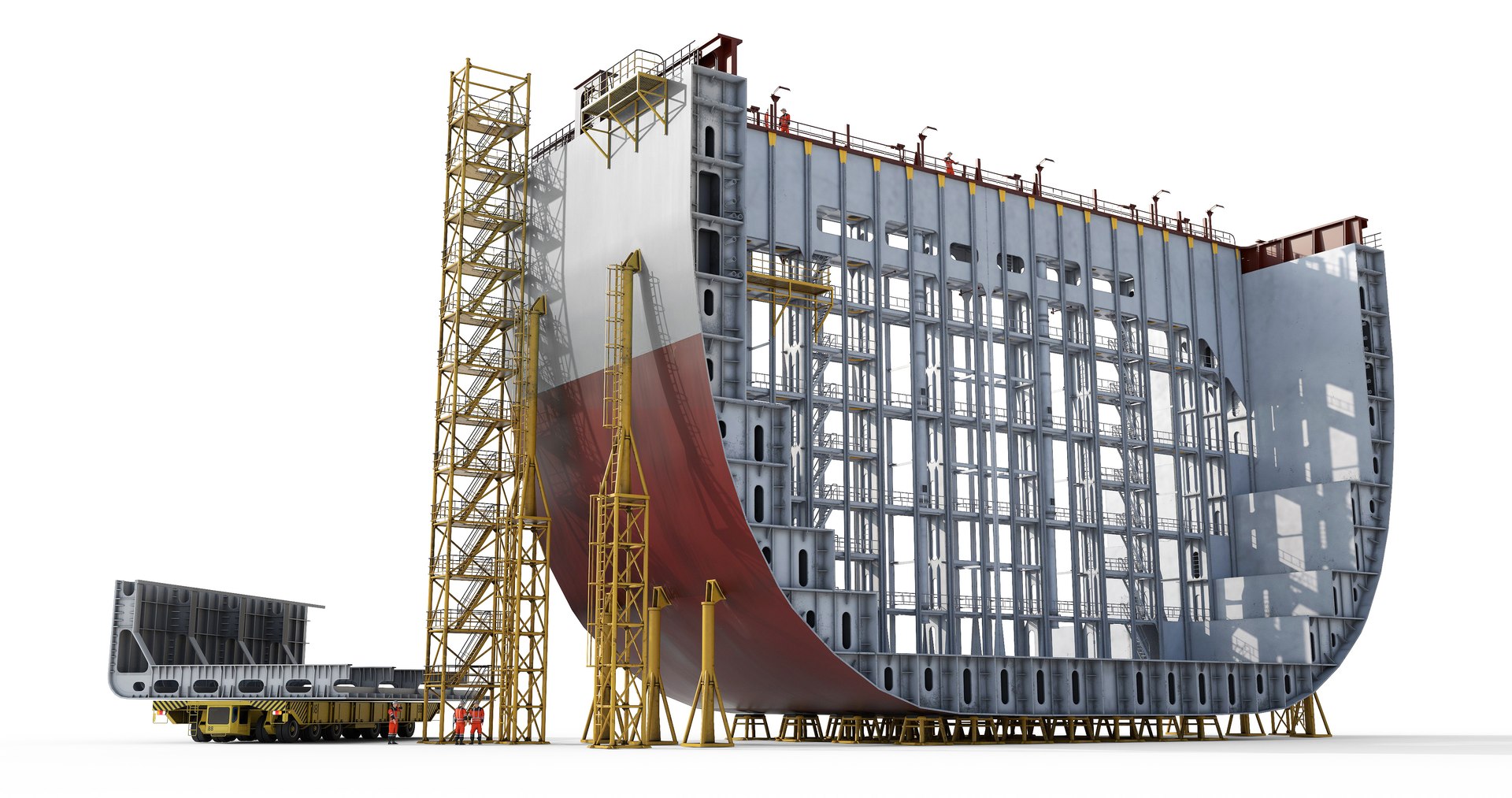 Container Ship Section 3D Model - TurboSquid 2279114