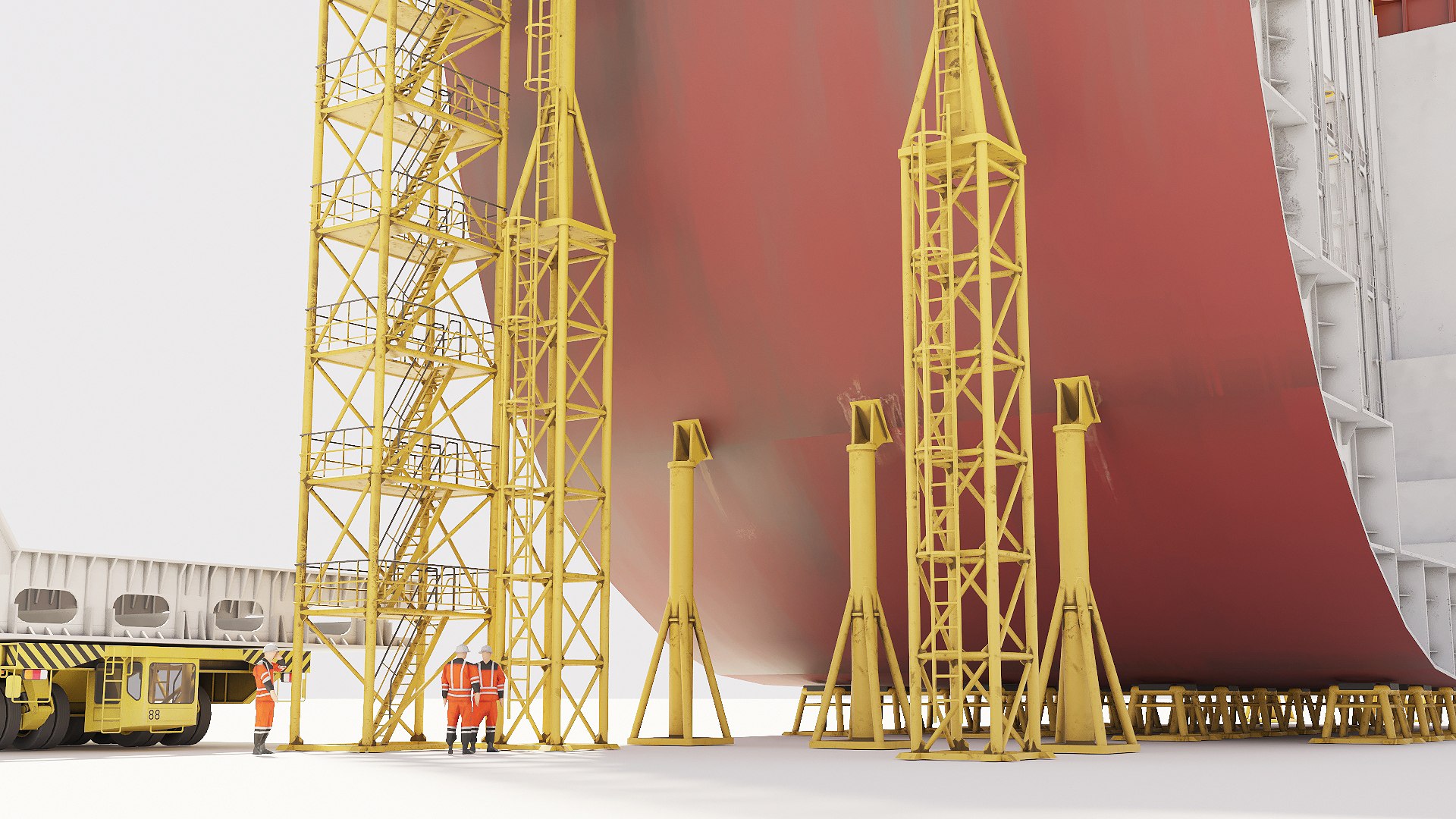 Container Ship Section 3D Model - TurboSquid 2279114