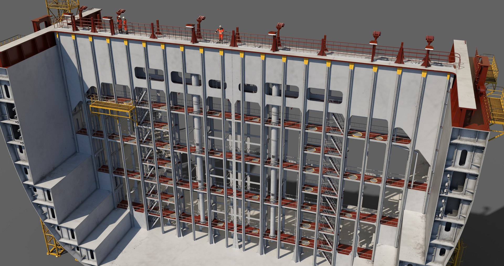 Container Ship Section 3D Model - TurboSquid 2279114