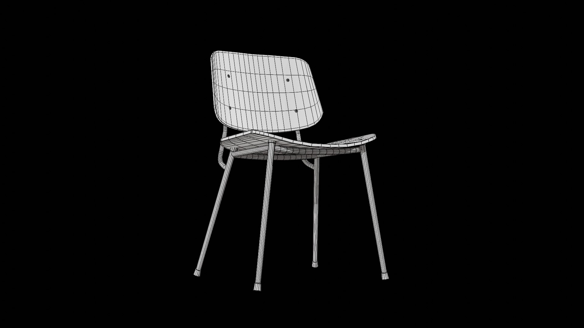 3D Design Soborg Chair Metallic - TurboSquid 1586099