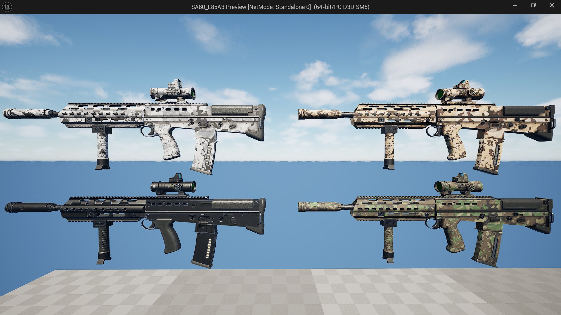 3D SA80 L85A3 Weapon Fps-Tps - TurboSquid 2406960