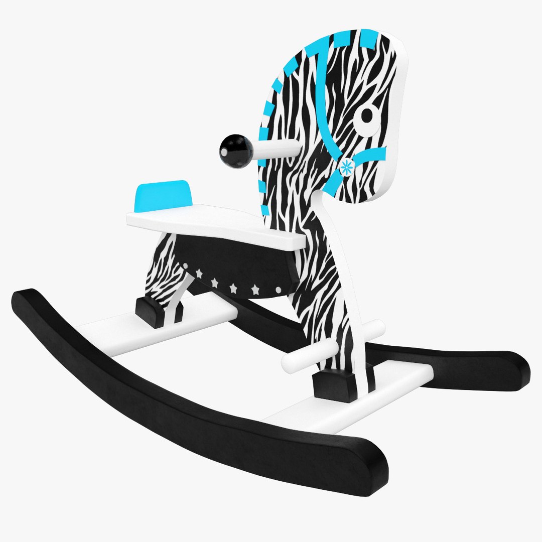 3D horse rocking zebra model - TurboSquid 1281366