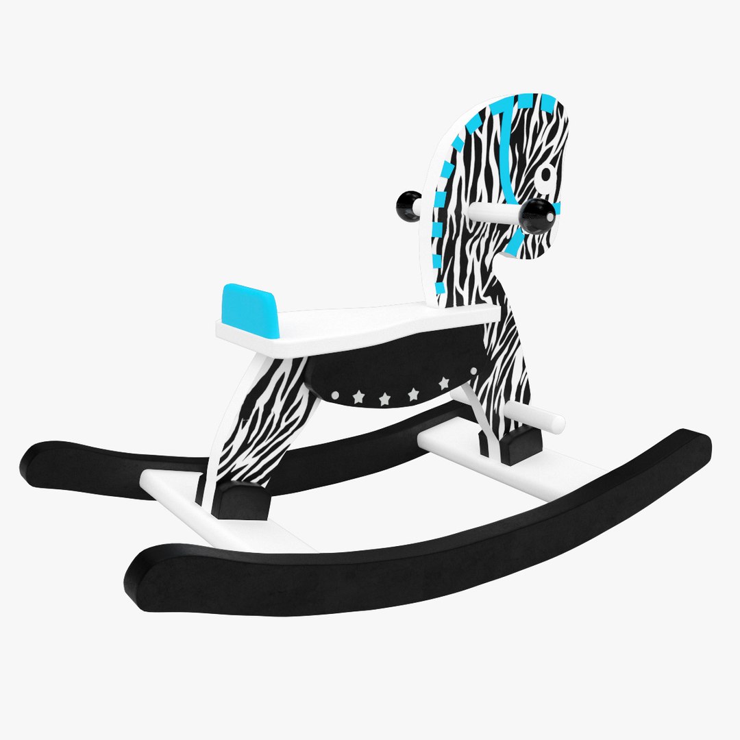 3D horse rocking zebra model - TurboSquid 1281366