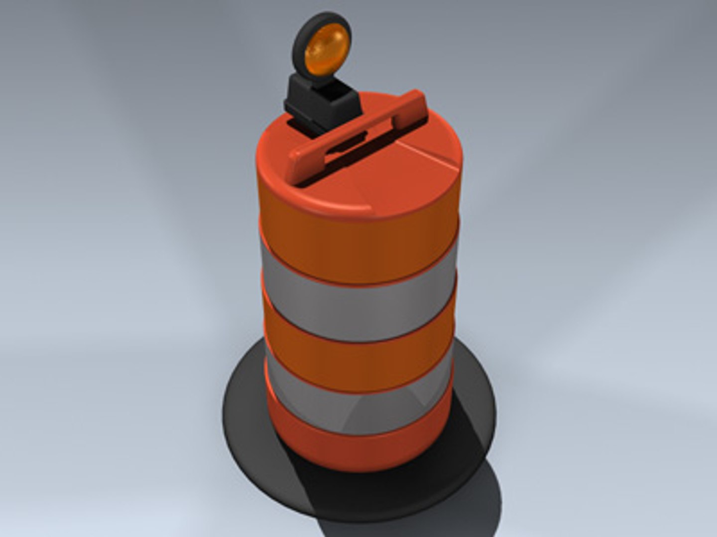 3d Construction Barrel