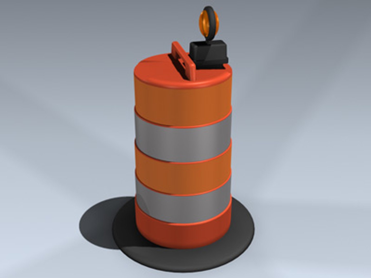 3d Construction Barrel