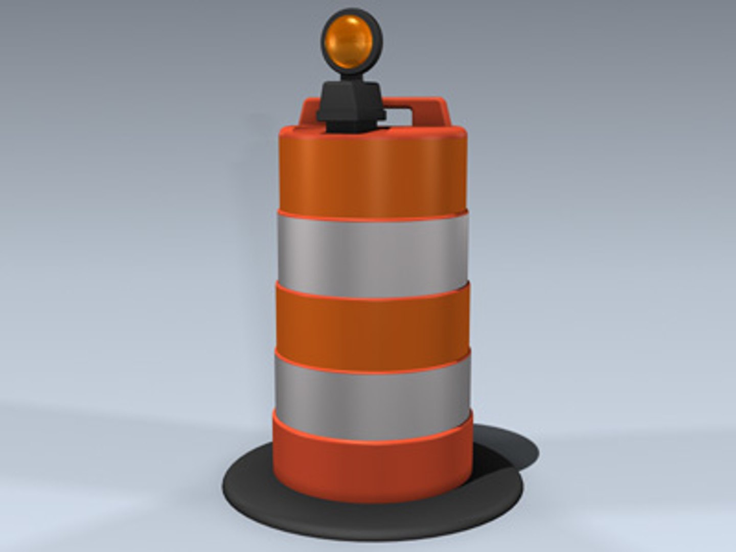 3d Construction Barrel