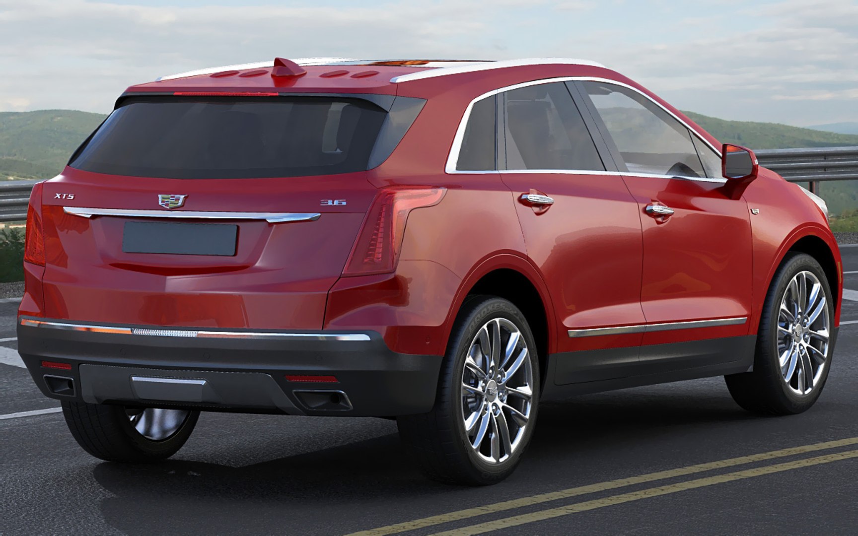 Cadillac Xt5 2017 3d Model