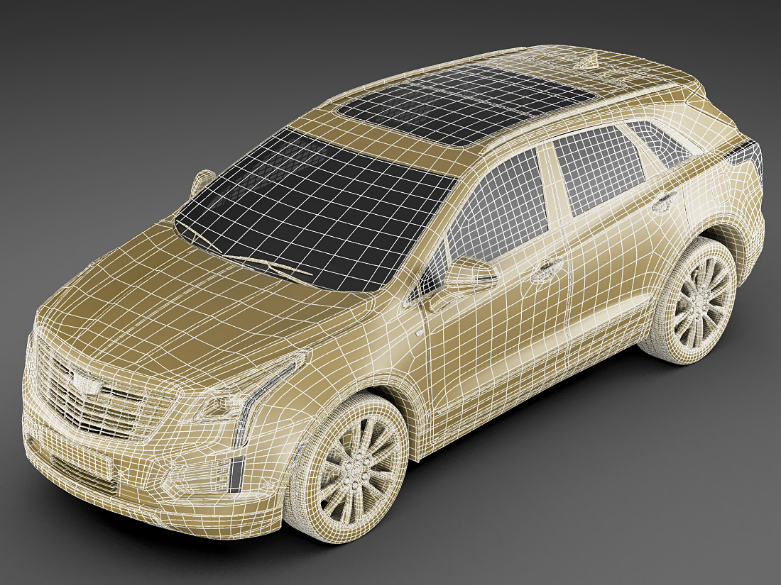 cadillac xt5 2017 3d model