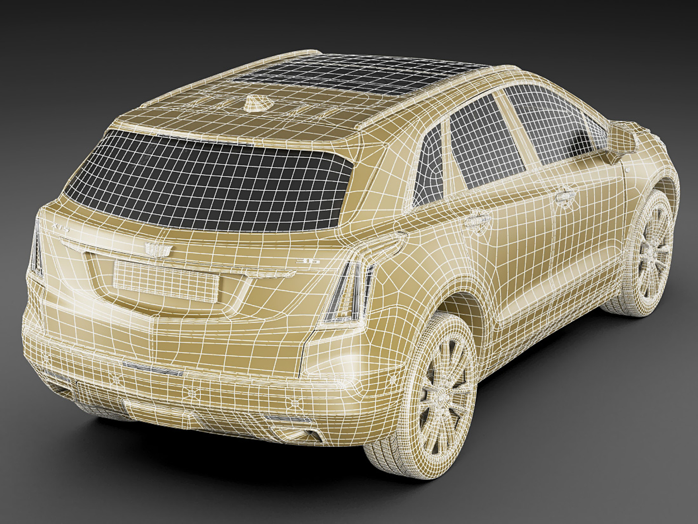 cadillac xt5 2017 3d model