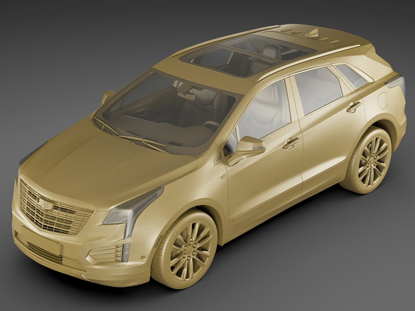 Cadillac Xt5 2017 3d Model