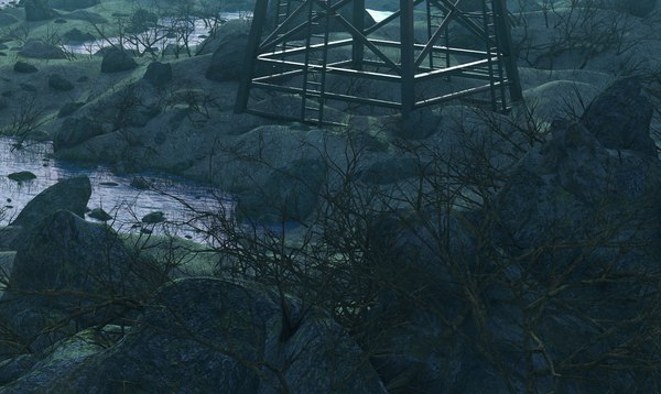 River Guard Towers Environment 3D model - TurboSquid 1810097