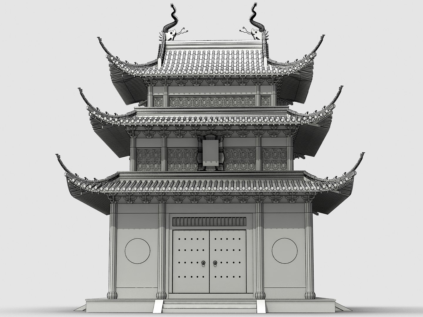Chinese Building 3D Model - TurboSquid 1271741