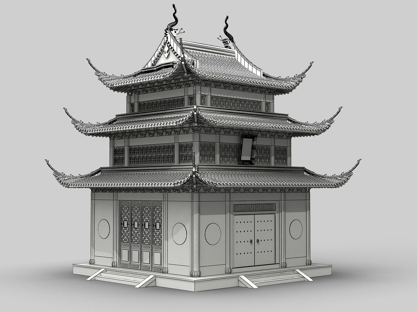 Chinese Building 3D Model - TurboSquid 1271741