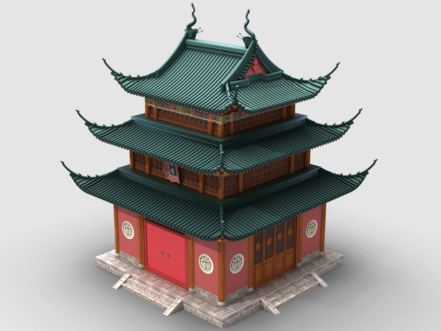 Chinese Building 3D Model - TurboSquid 1271741