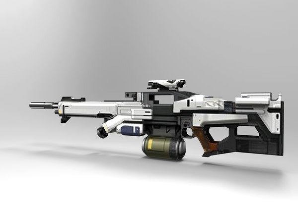 3d modern gun