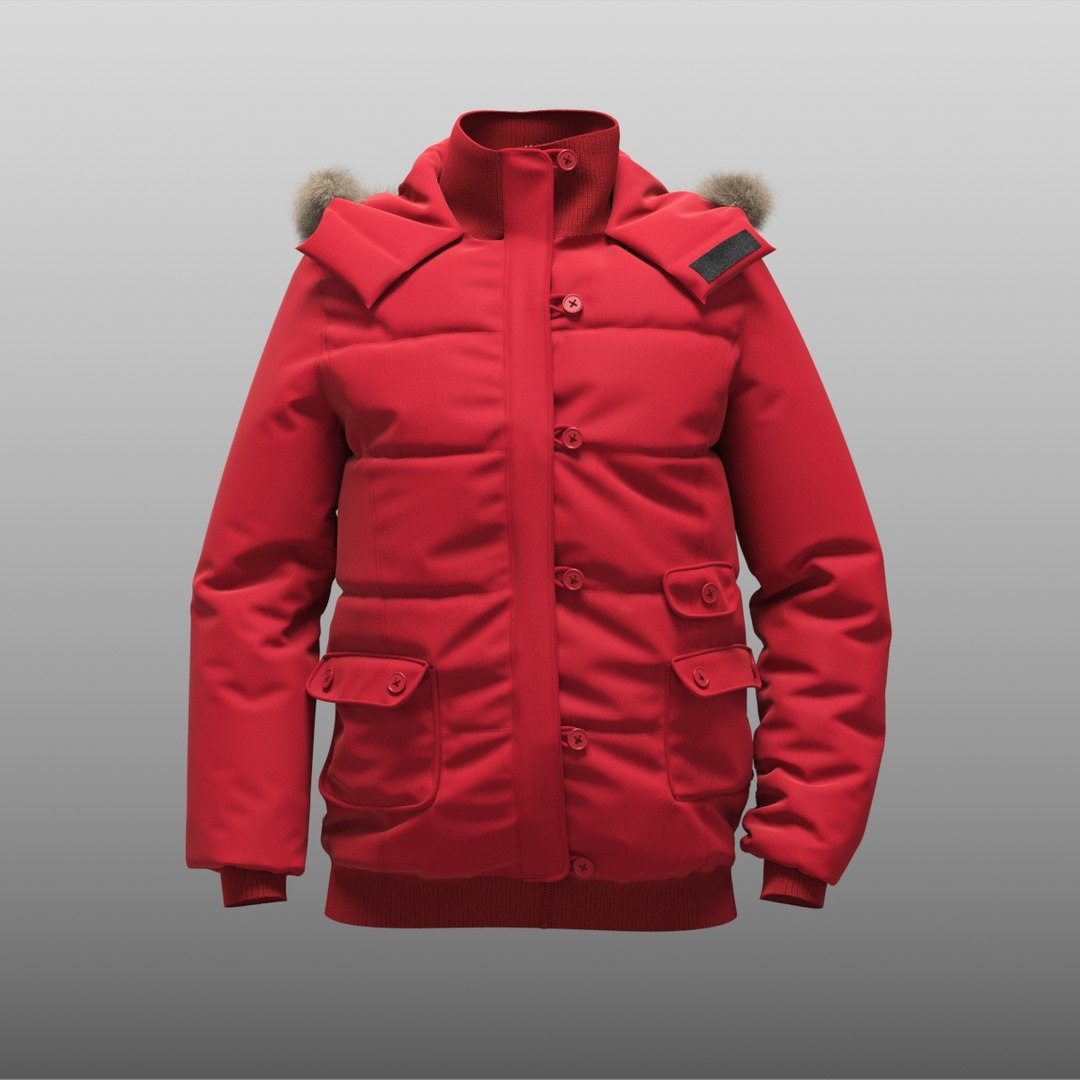 Realistic red jacket 3D - TurboSquid 1160421