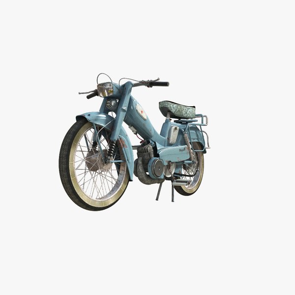 modèle 3D de Mobilette bleu - TurboSquid 661039