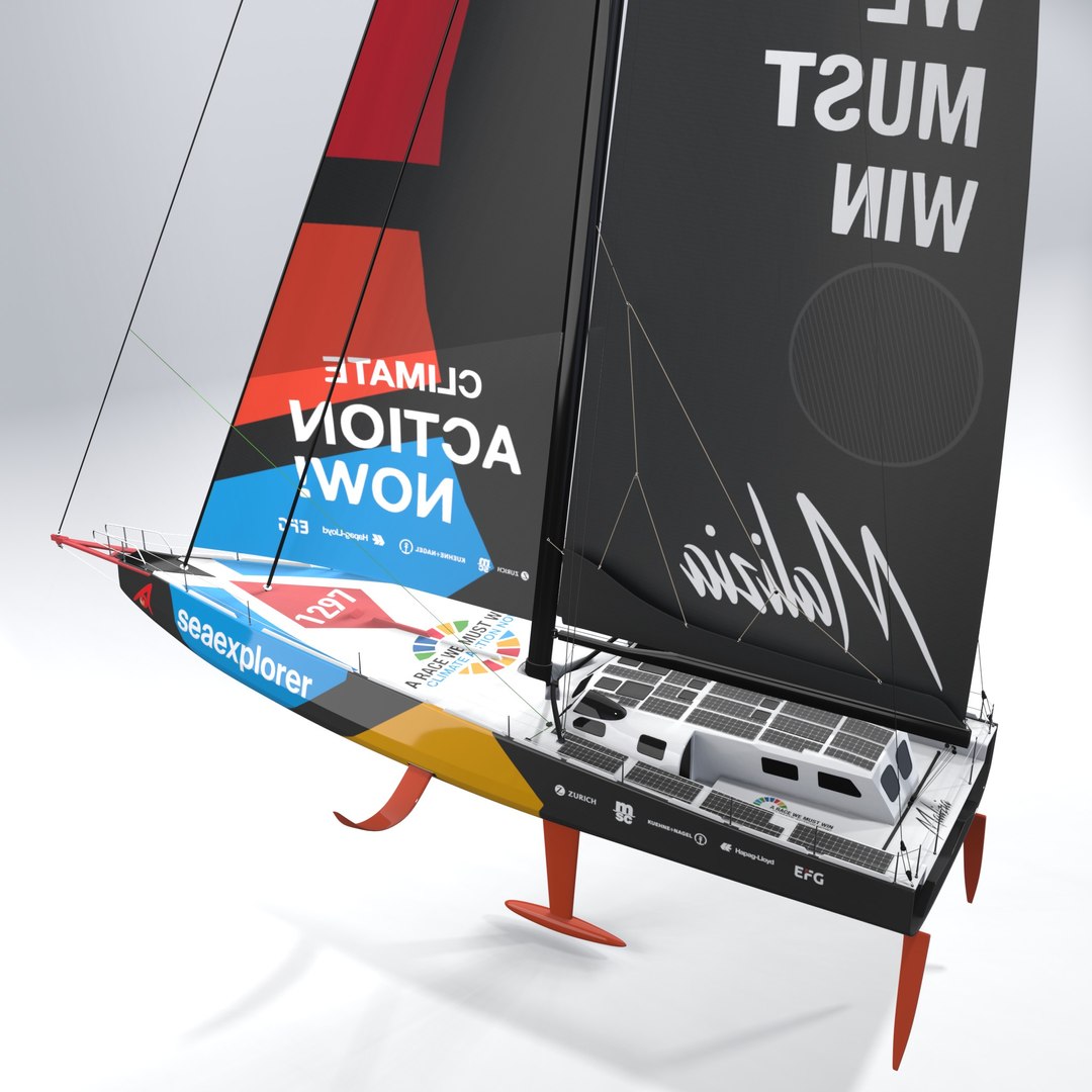 IMOCA Yacht Malizia Ocean Race 3D Model 3D - TurboSquid 2075756