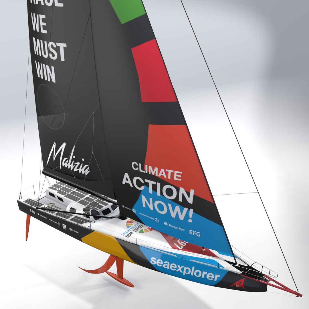 IMOCA Yacht Malizia Ocean Race 3D Model 3D - TurboSquid 2075756