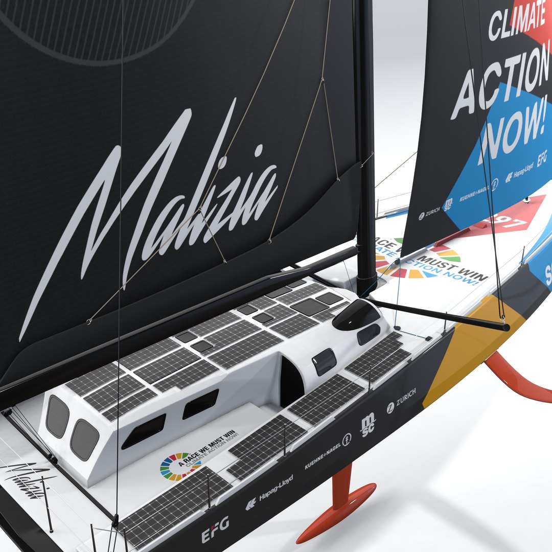 IMOCA Yacht Malizia Ocean Race 3D Model 3D - TurboSquid 2075756
