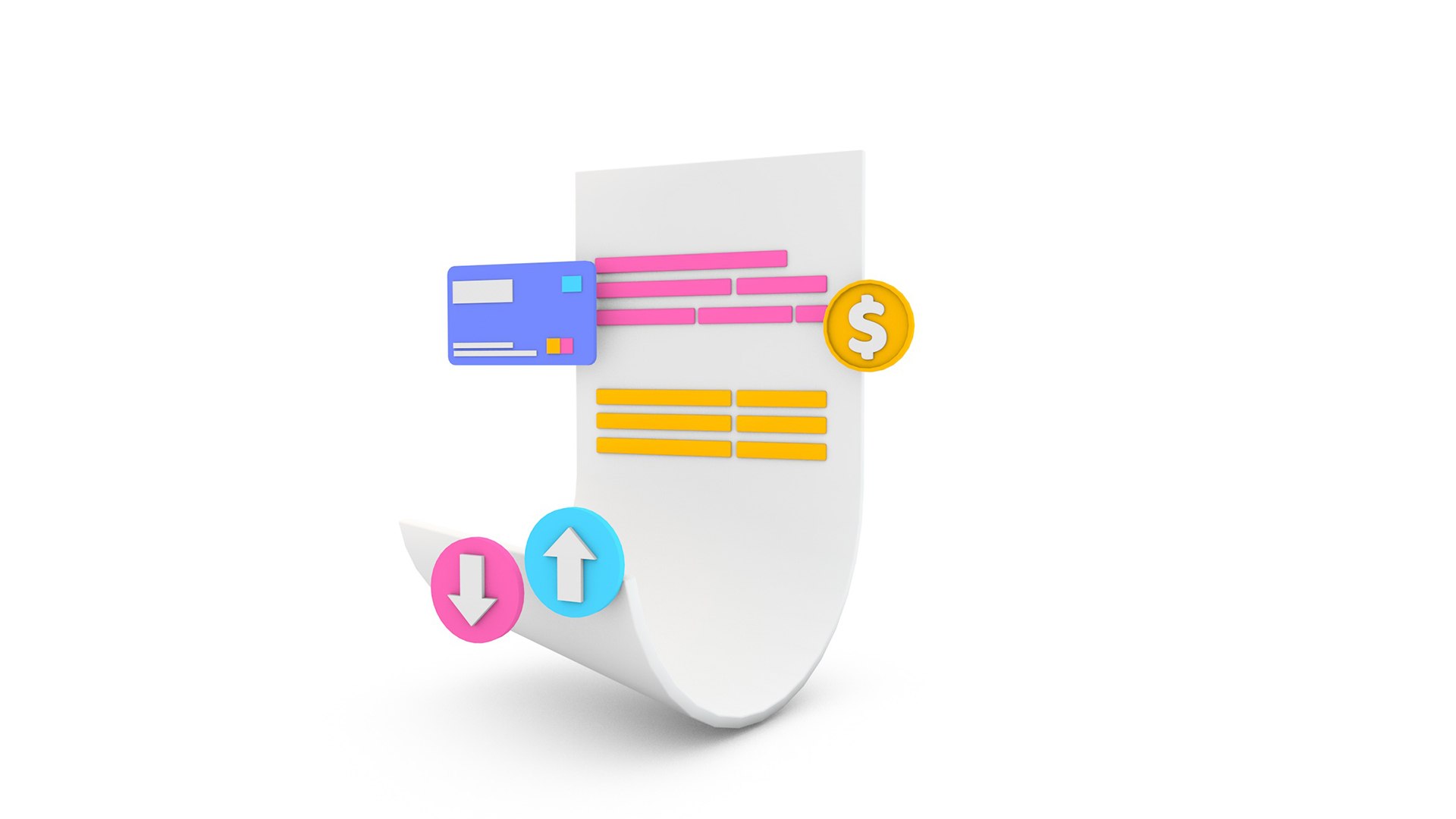 Financial icon Set 3D model - TurboSquid 2089139