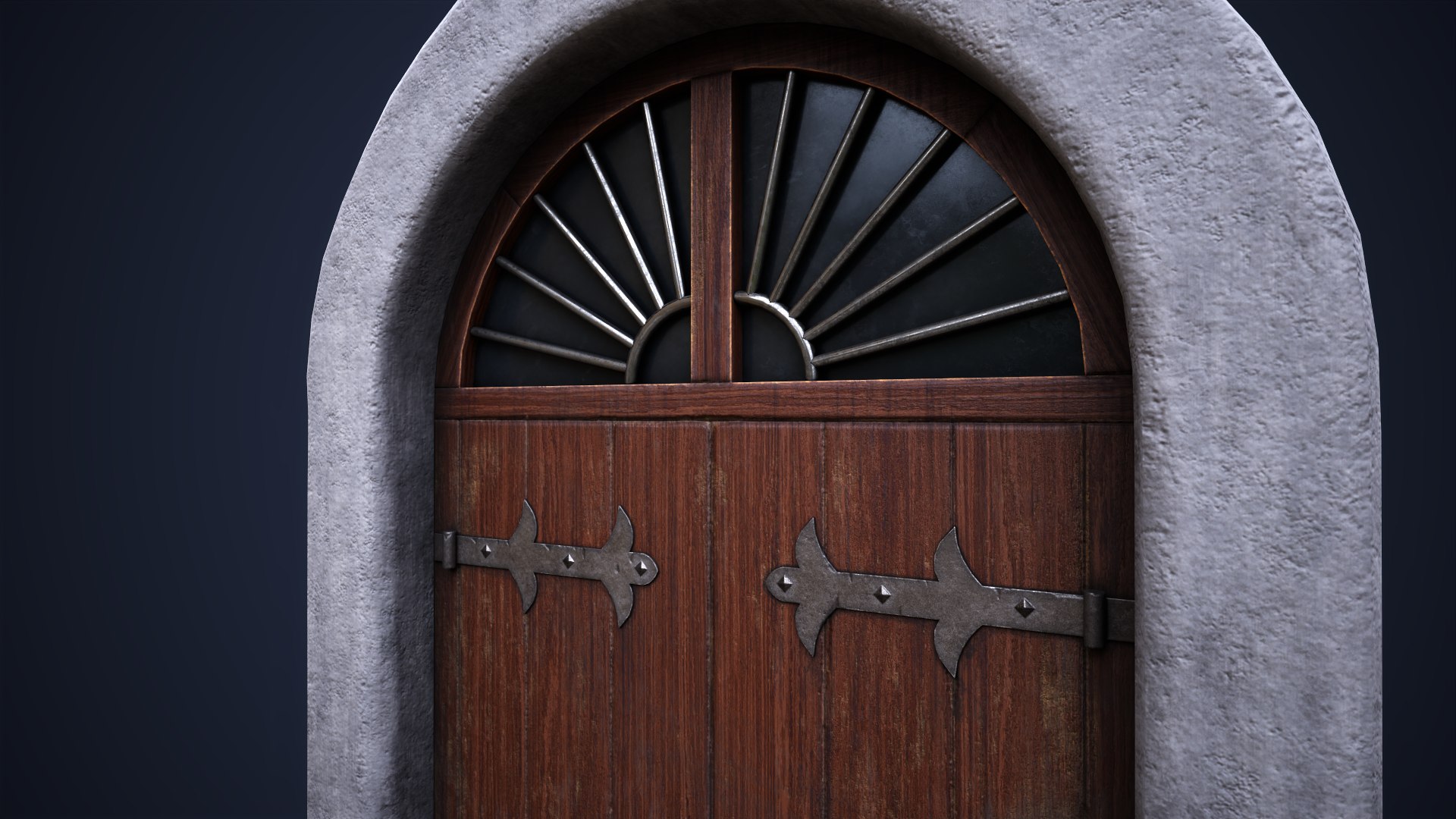 3D Old Big Front Door - TurboSquid 2049474