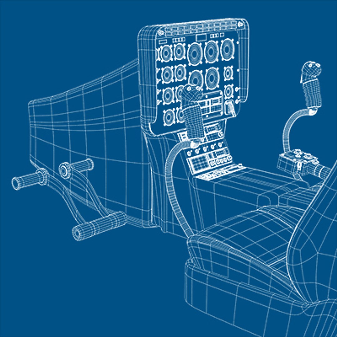 3d Cockpit Avionics Seat Aircraft