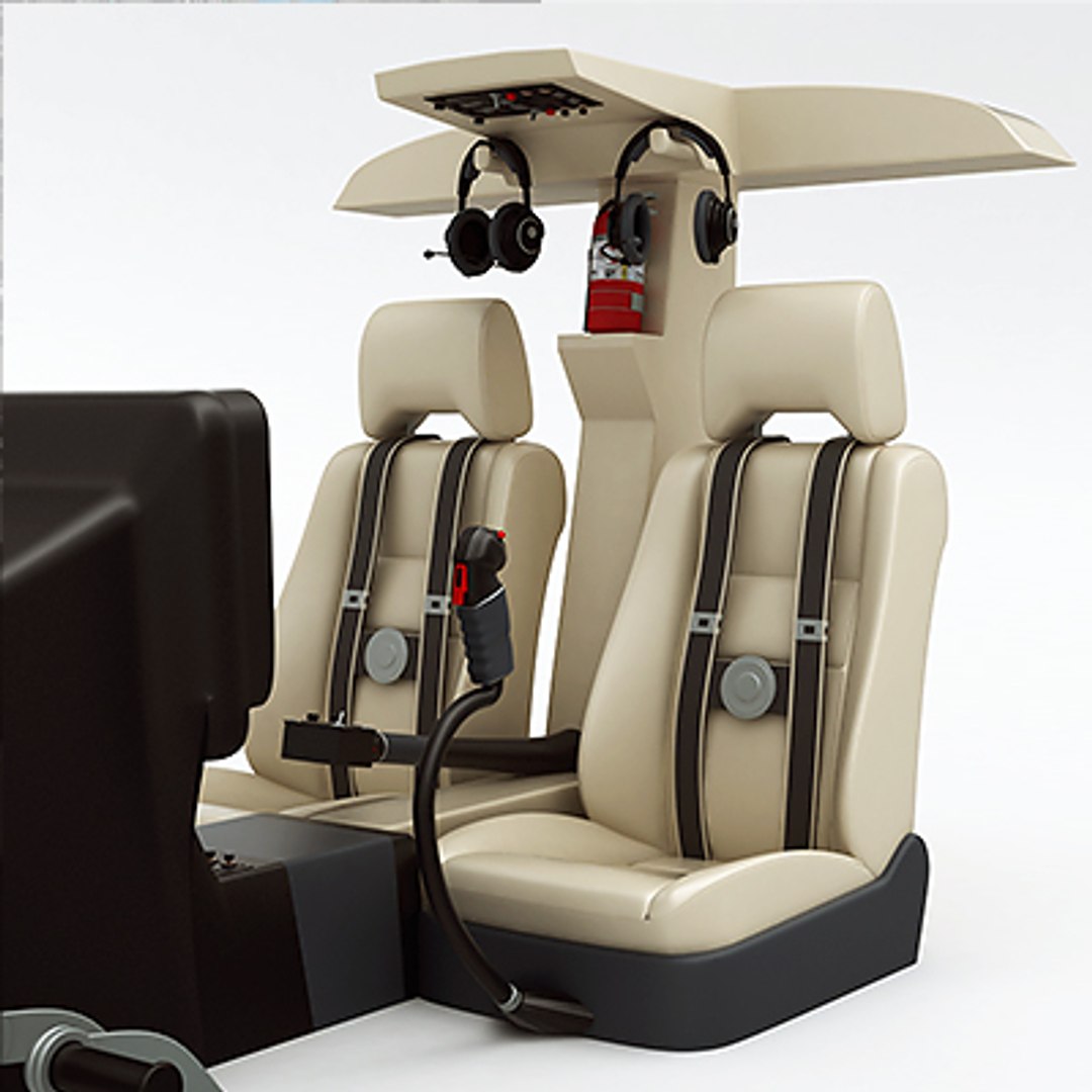 3d Cockpit Avionics Seat Aircraft