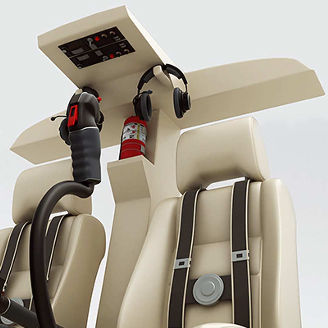 3d Cockpit Avionics Seat Aircraft