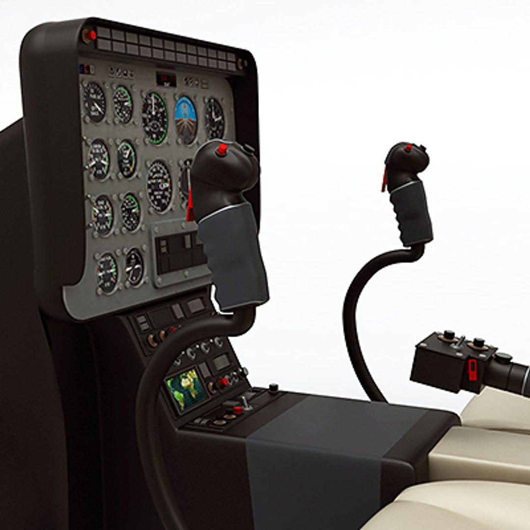 3d Cockpit Avionics Seat Aircraft