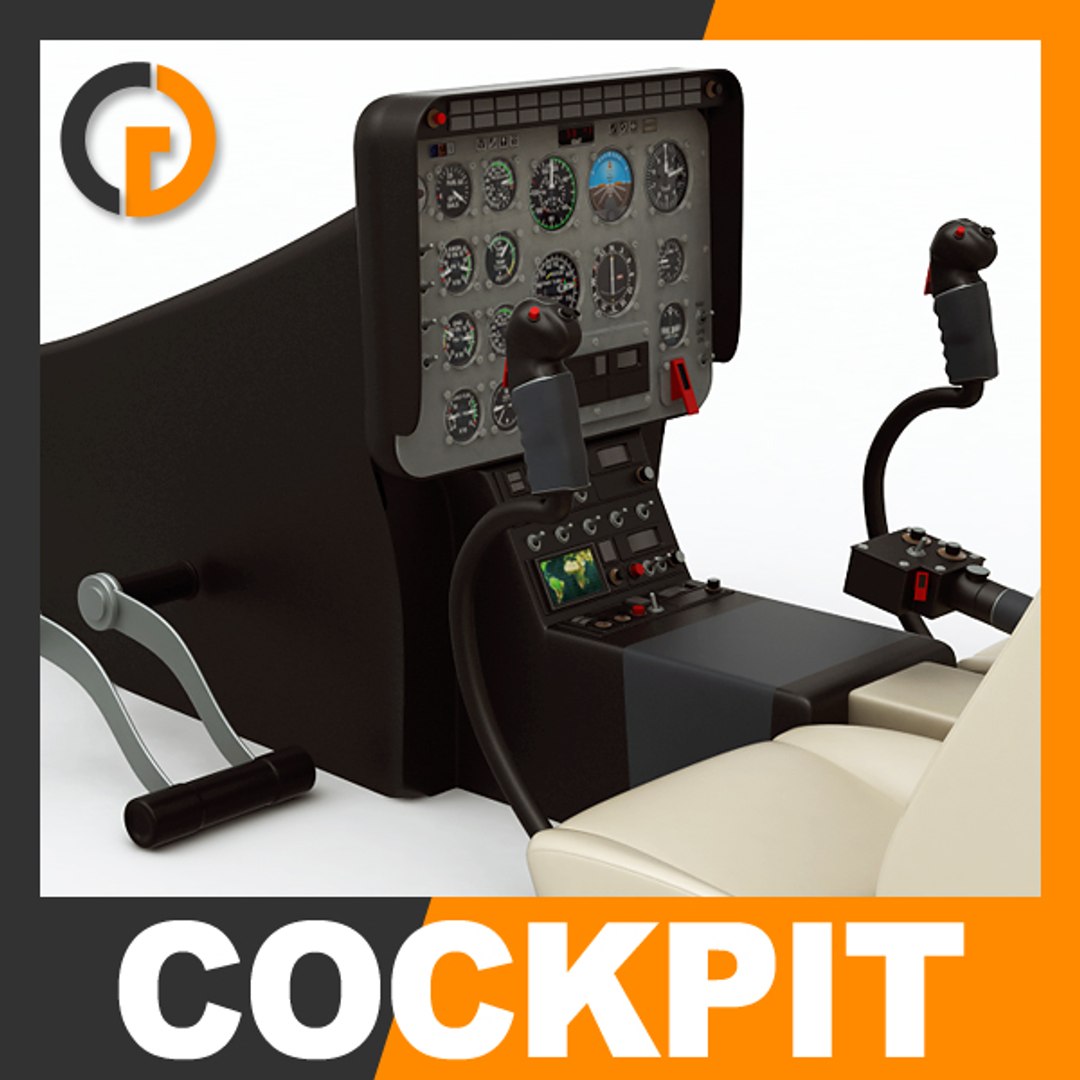 3d Cockpit Avionics Seat Aircraft