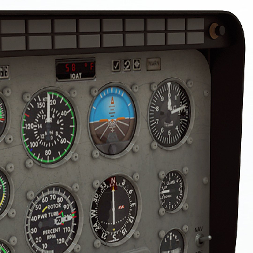 3d Cockpit Avionics Seat Aircraft