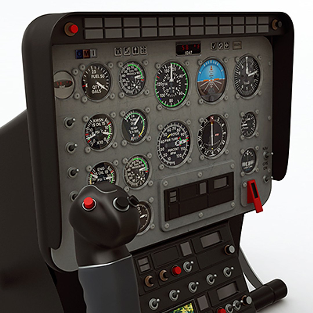 3d Cockpit Avionics Seat Aircraft