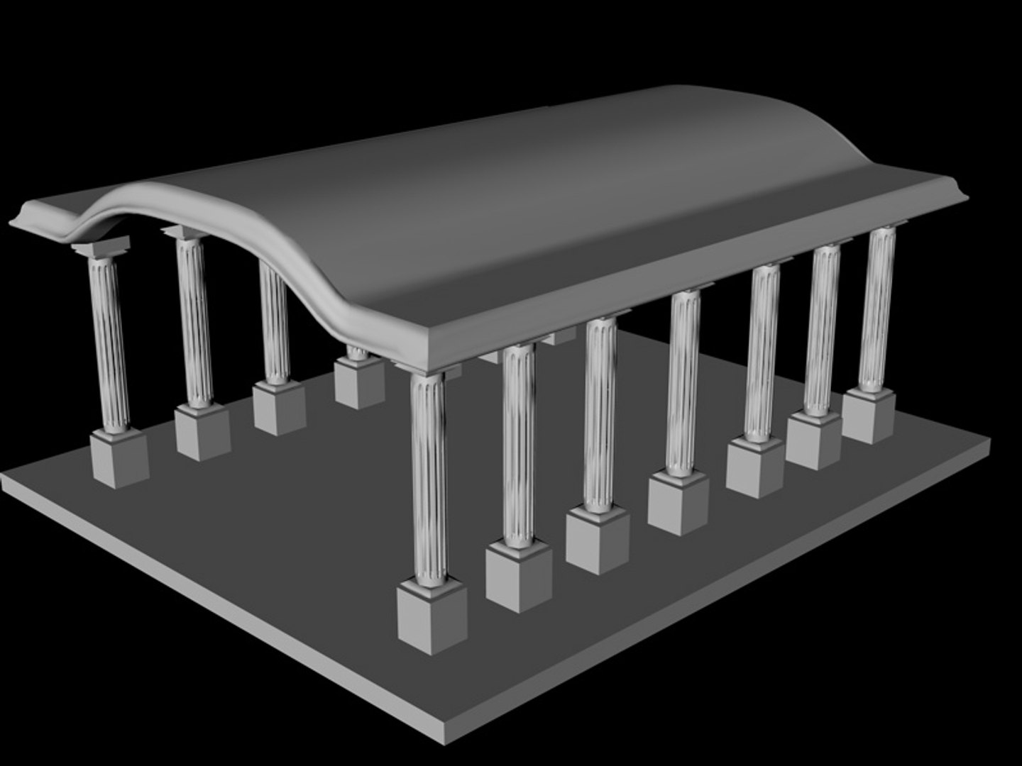 maya archway columns