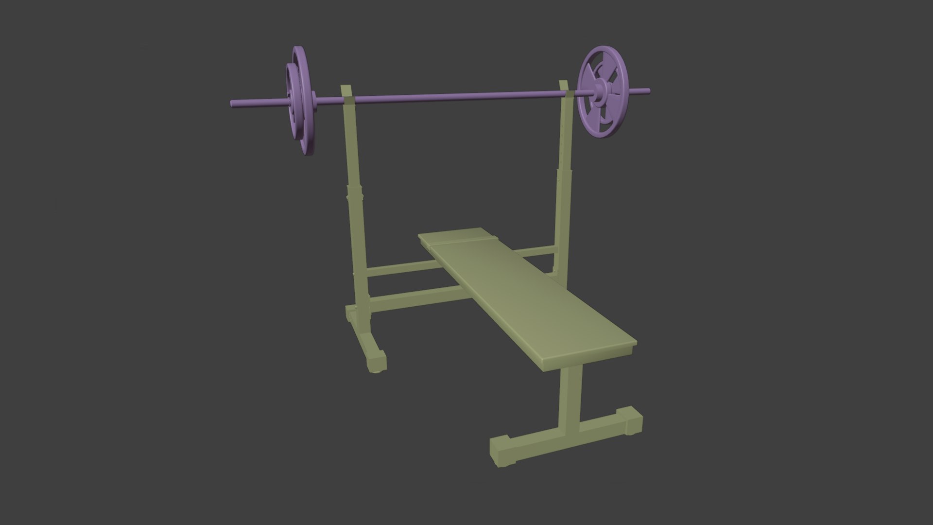 3D Model Musculation Bench - TurboSquid 2237900