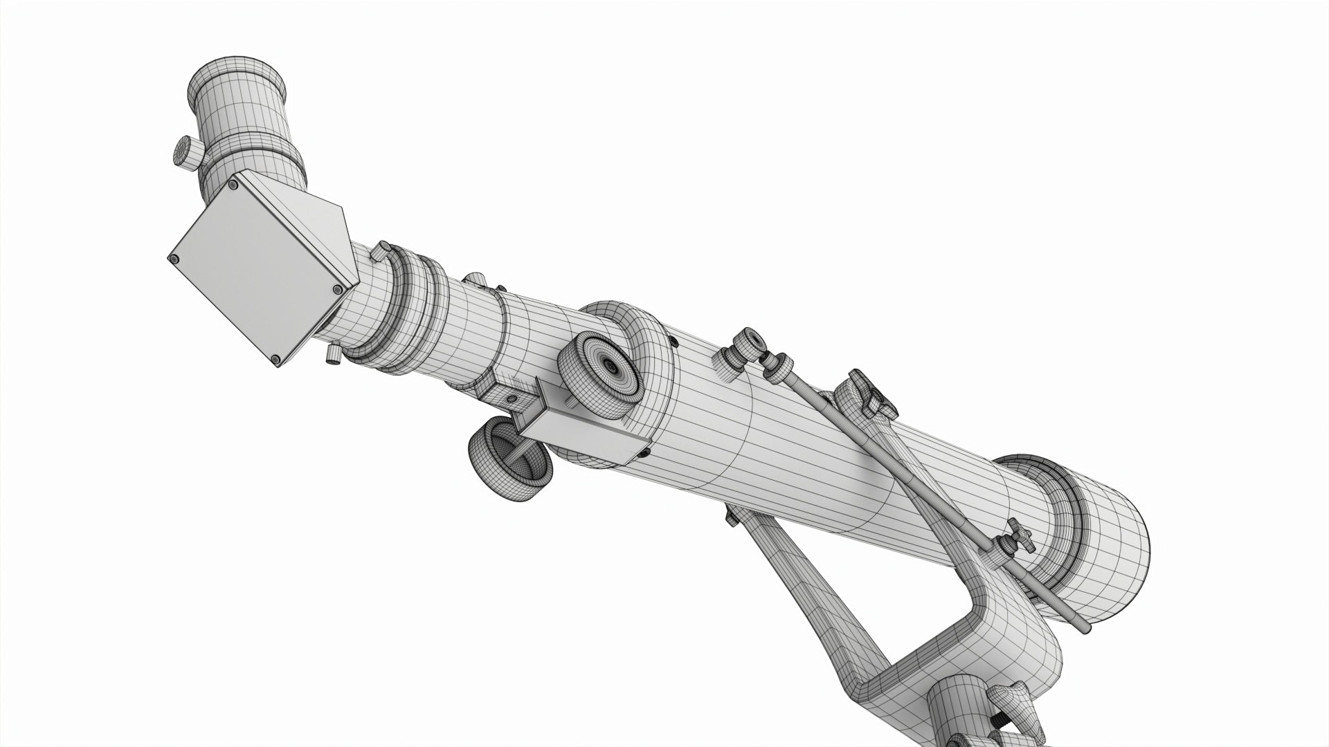 3D Amateur Refractor Telescope With Tripod - TurboSquid 2238131
