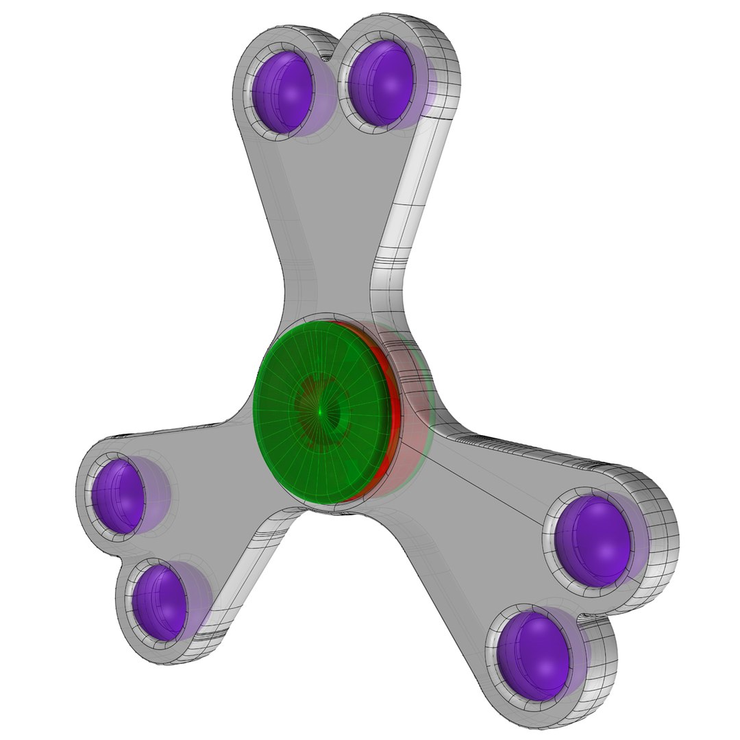 3D Hand Spinner Spin Model - TurboSquid 1163331